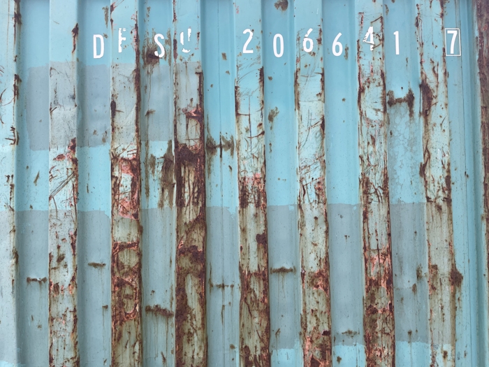 Rustic Metal Corrosion Container Wallpaper