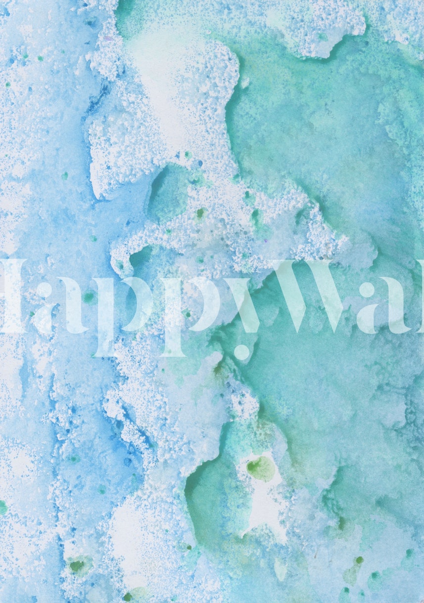 Soft Turquoise Watercolor 1 wallpaper - Happywall