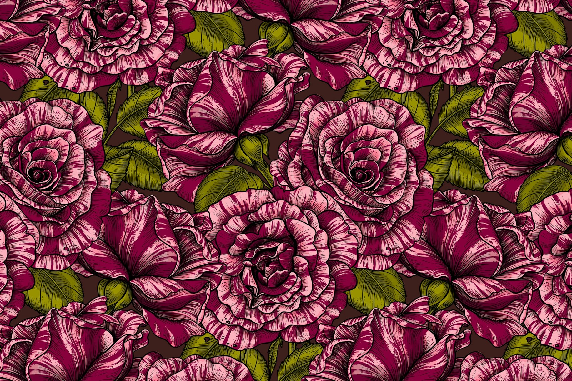 Roses for You Wallpaper - Beautiful Floral Design | Happywall