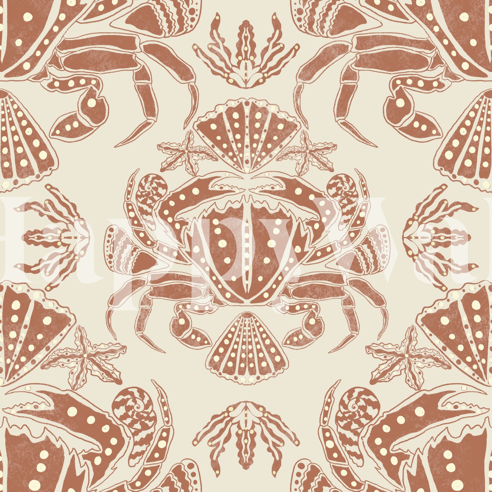 Moucha mousse Coastal crab wallpaper