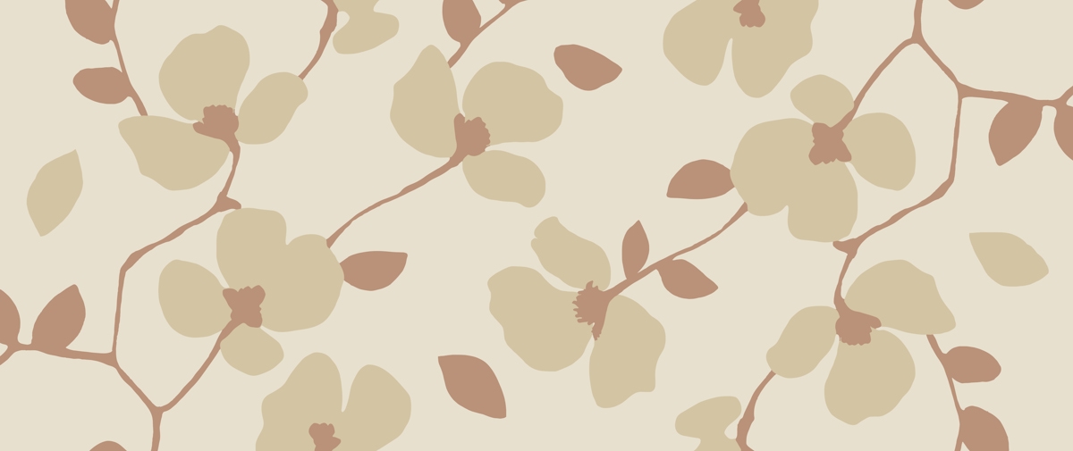 Flower Modern Clean Wallpaper | Happywall