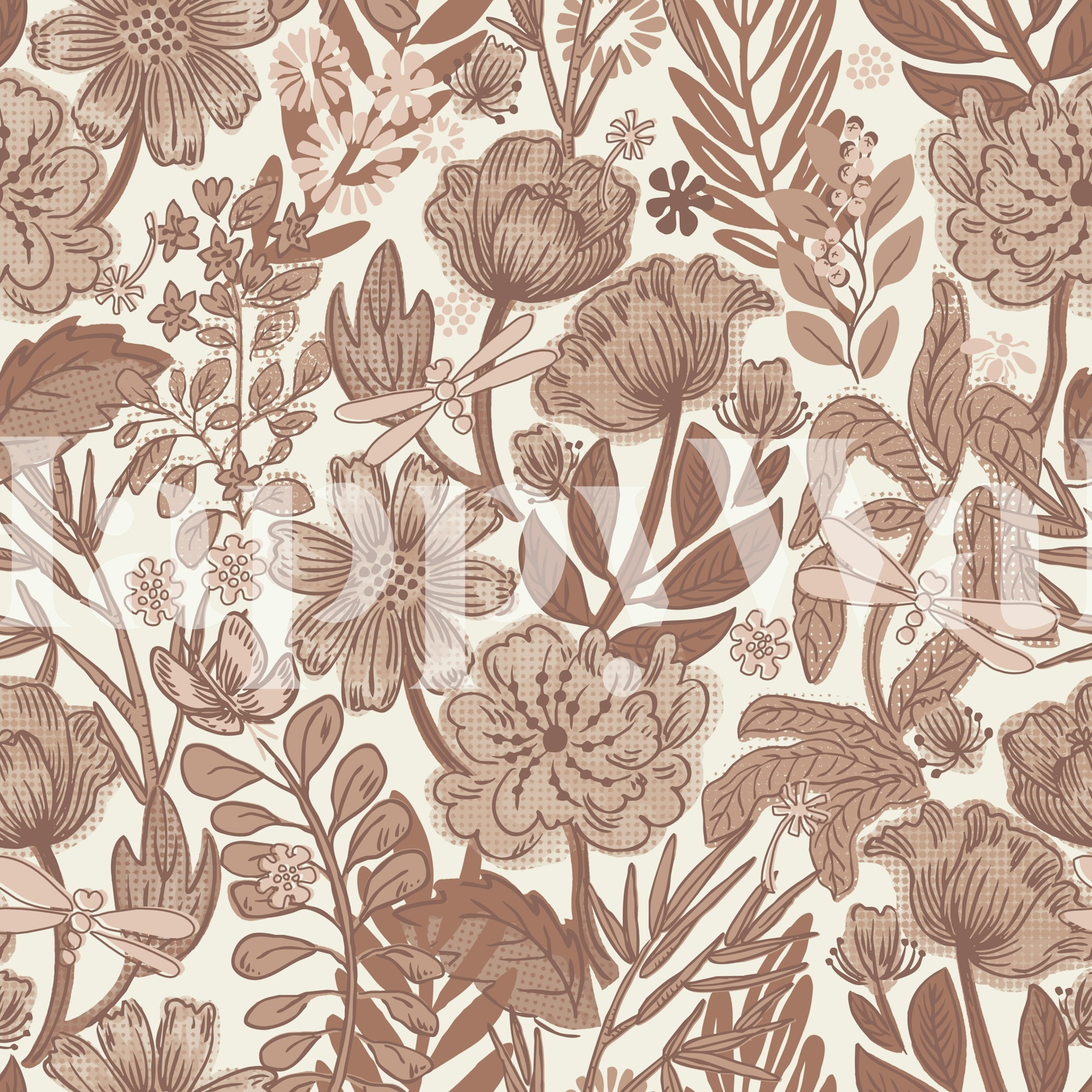 Rustic Boho Floral Elegance - Happywall.com