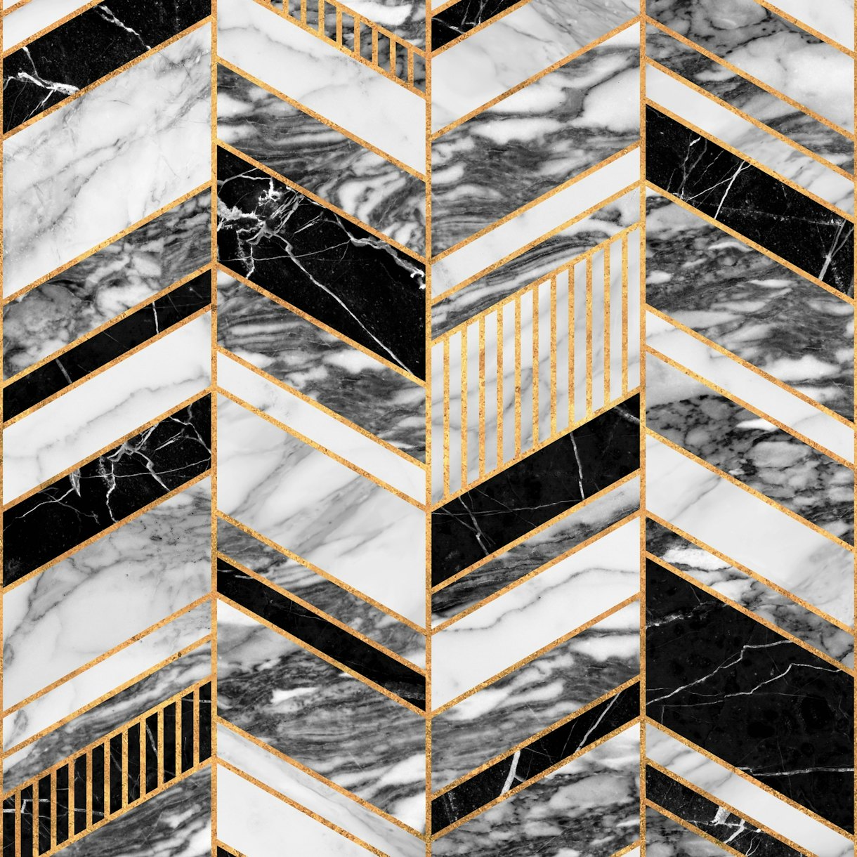 Shop Marble Chevron Wallpaper | Happywall