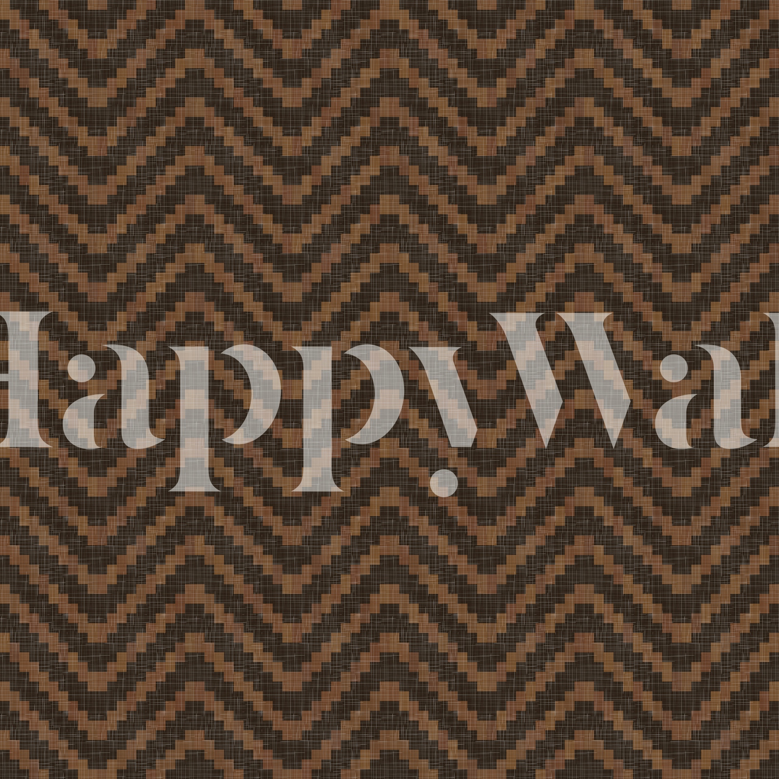 Chevron Texture Brown Wallpaper for Dark Academia