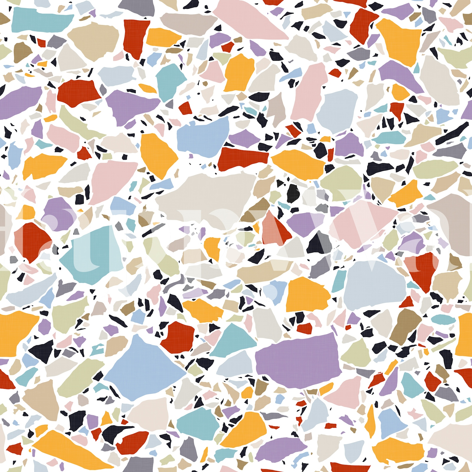 Colorful Terrazzo Pattern Wallpaper