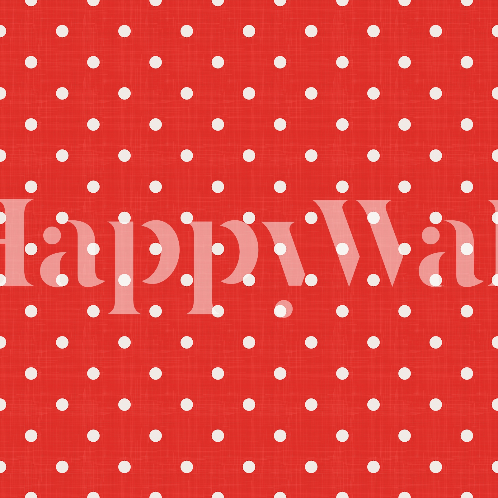 Red Polka Dot Wallpaper for Bright Rooms
