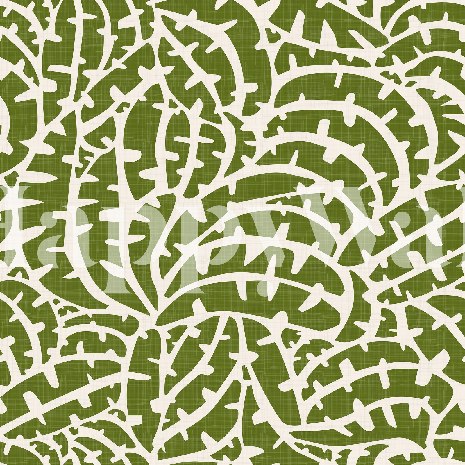 Green Tropical Leaf Wallpaper for Modern Decor