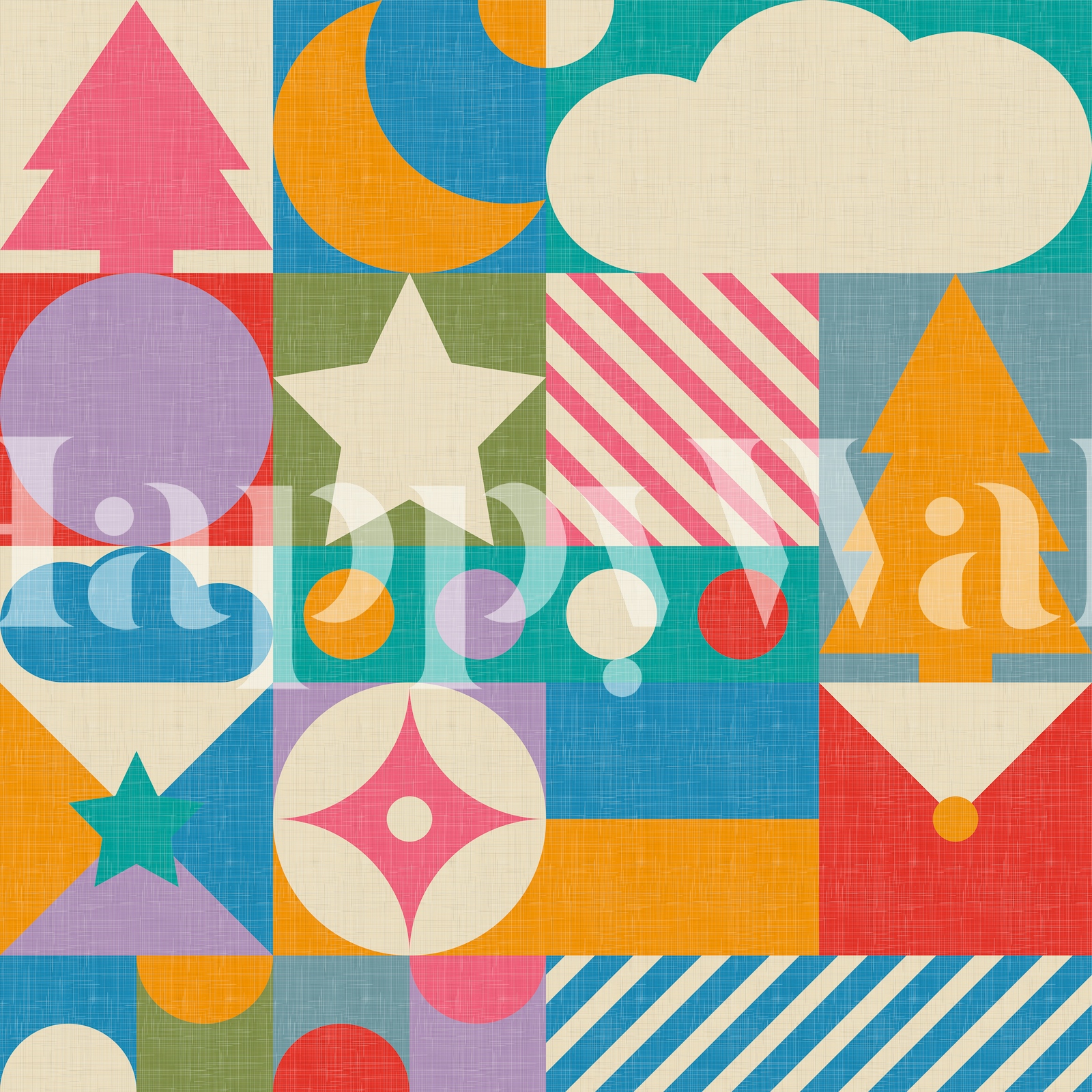 MCM Holiday Shapes - Vintage Christmas No.01