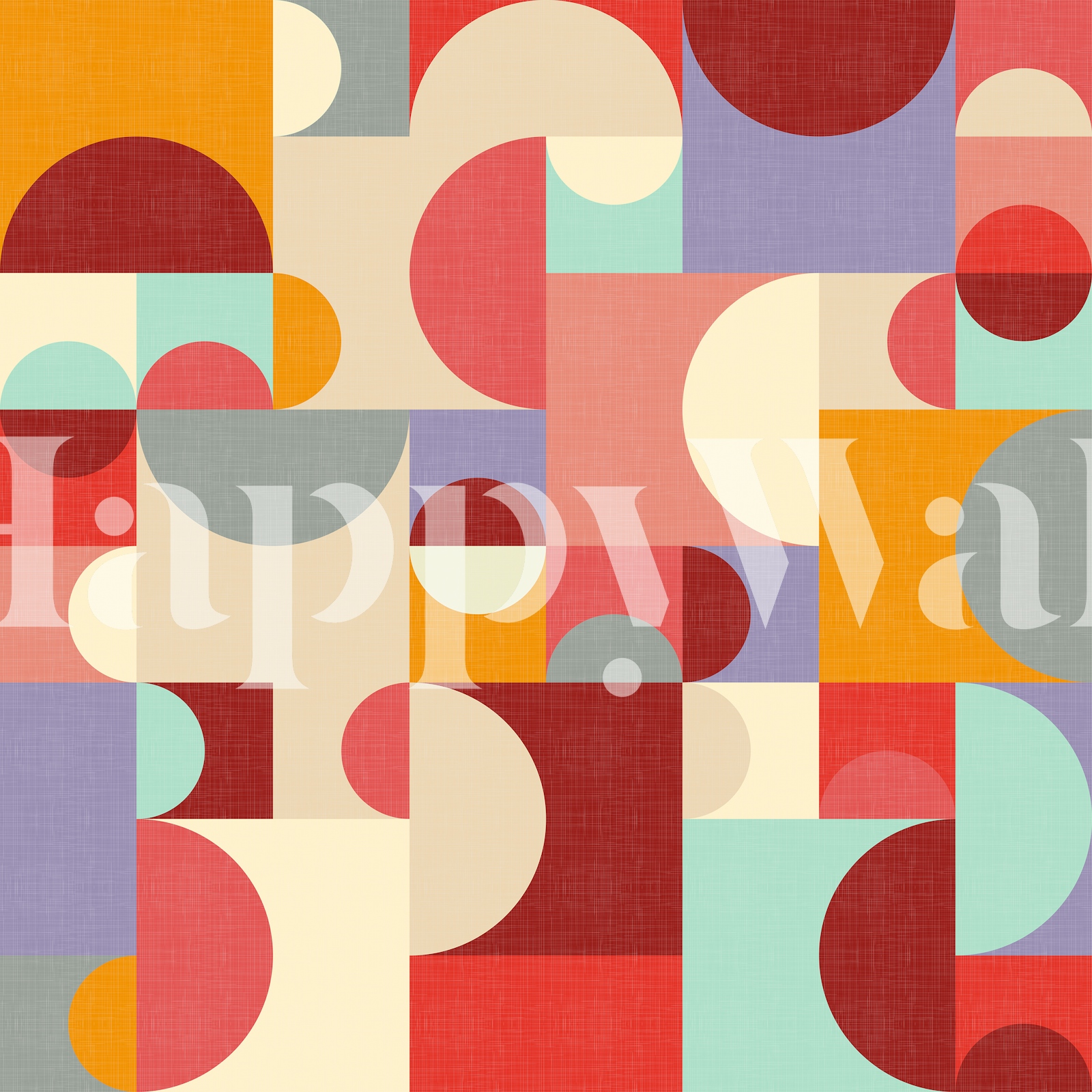 Mid Century Modern Geometry - 50's No.01