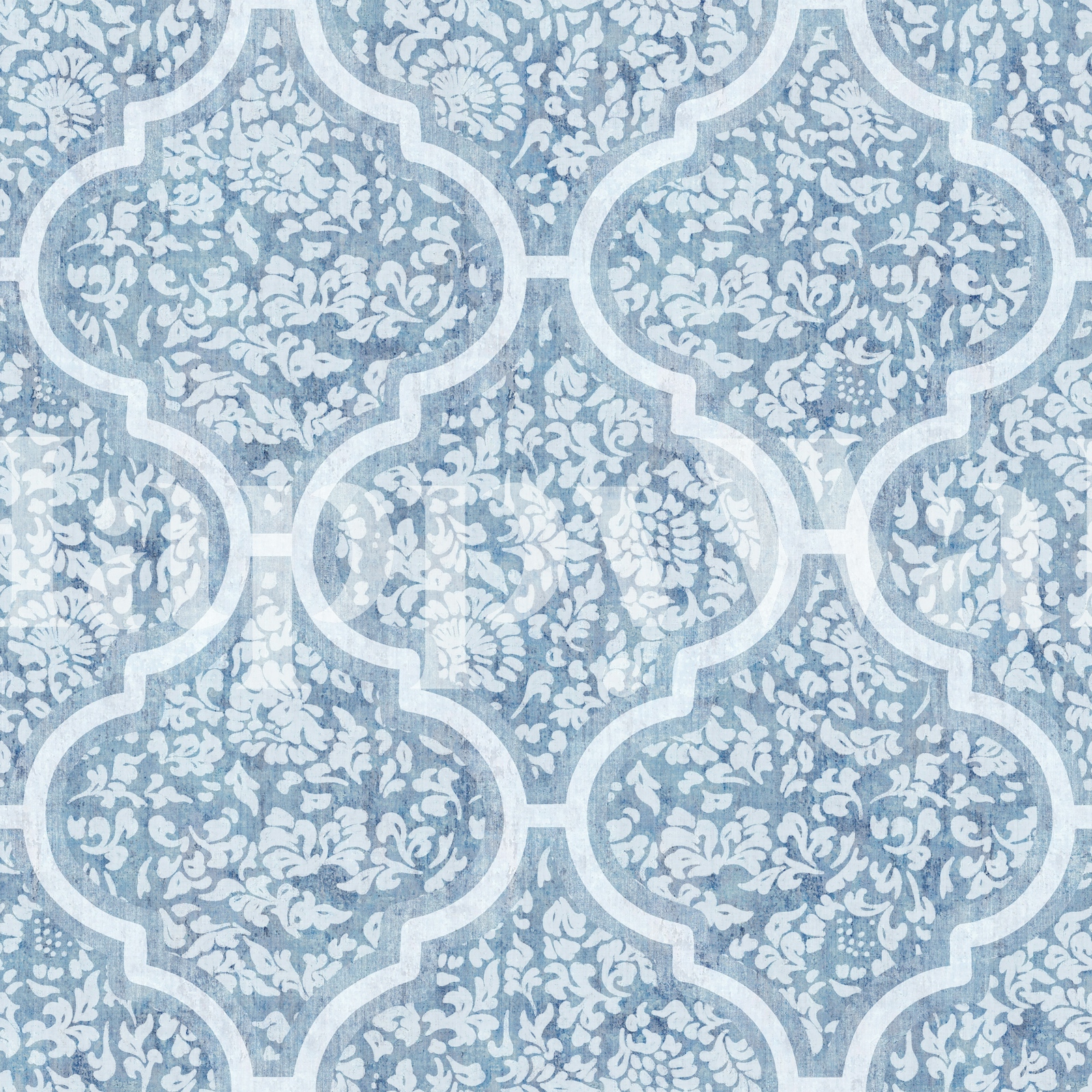 Ornamental Moroccan Tile - Blue | happywall.com