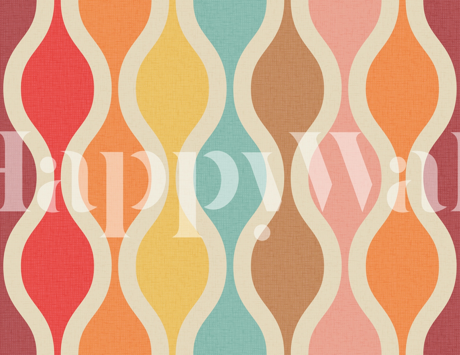 Colorful Wavy Stripes - happywall.com