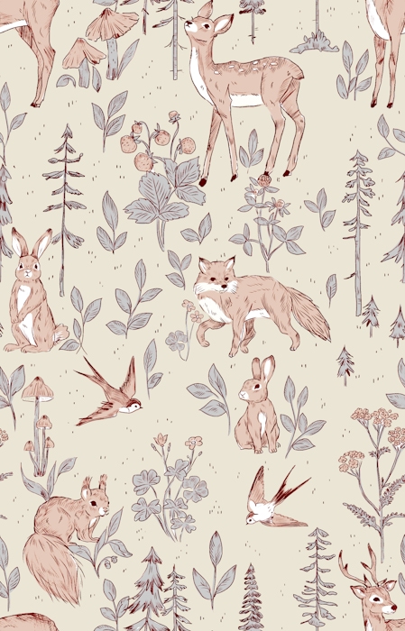 Charming Forest Wallpaper - happywall.com