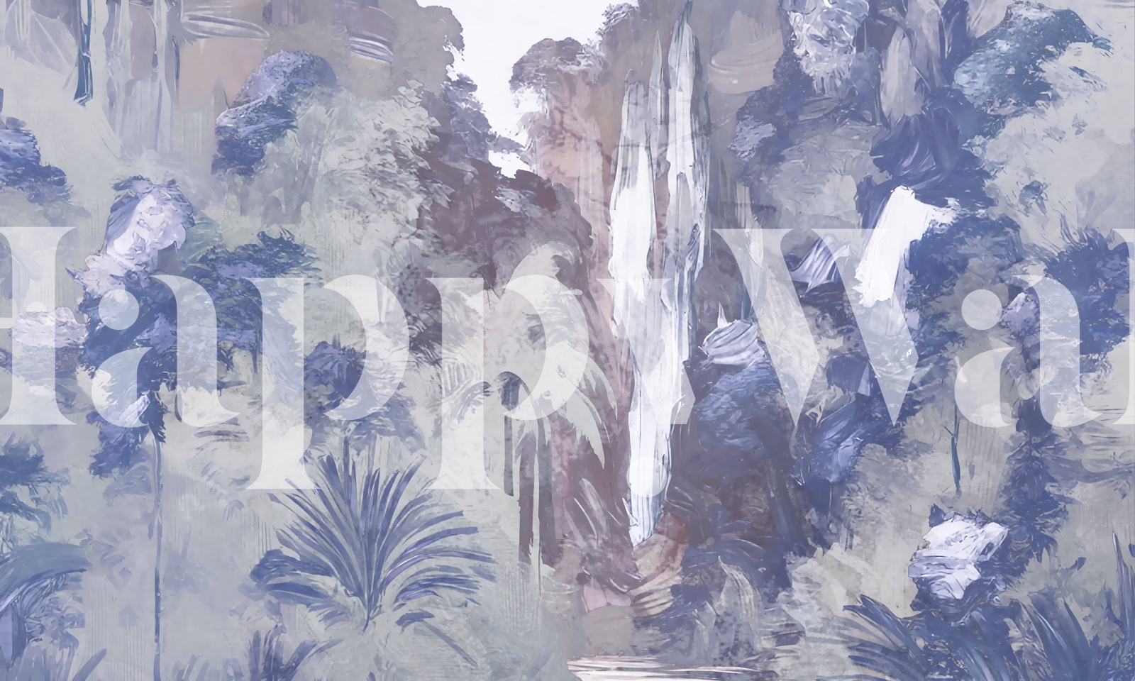 Dreamy Jungle Falls Wallpaper | happywall.com