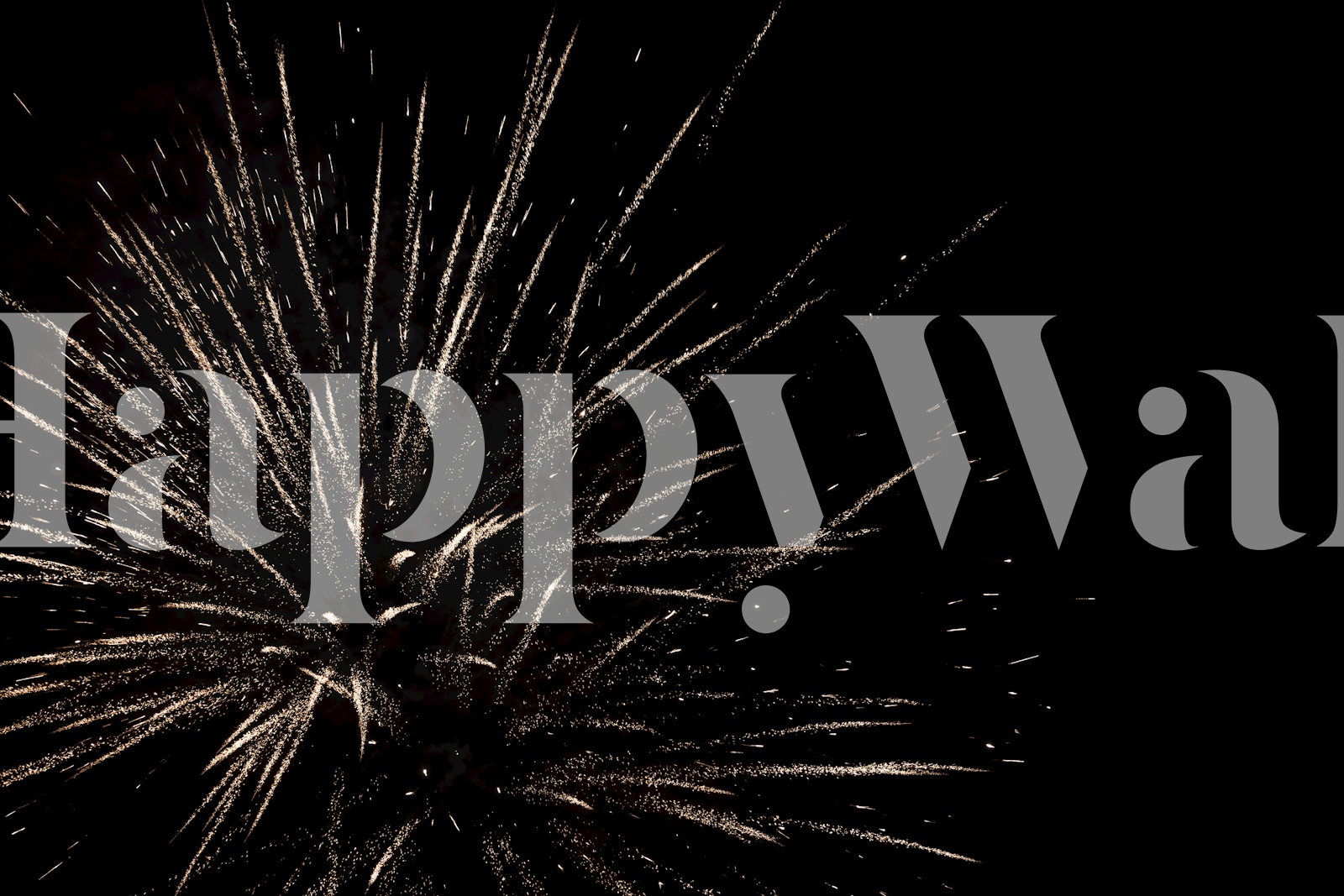 Golden Firework Glam 1 - Happywall