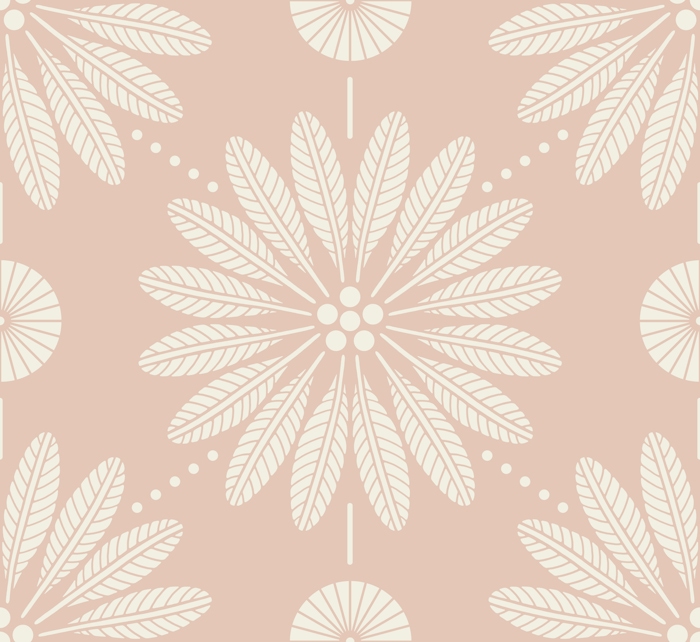 Cream Floral Leaf Wallpaper for Modern Homes