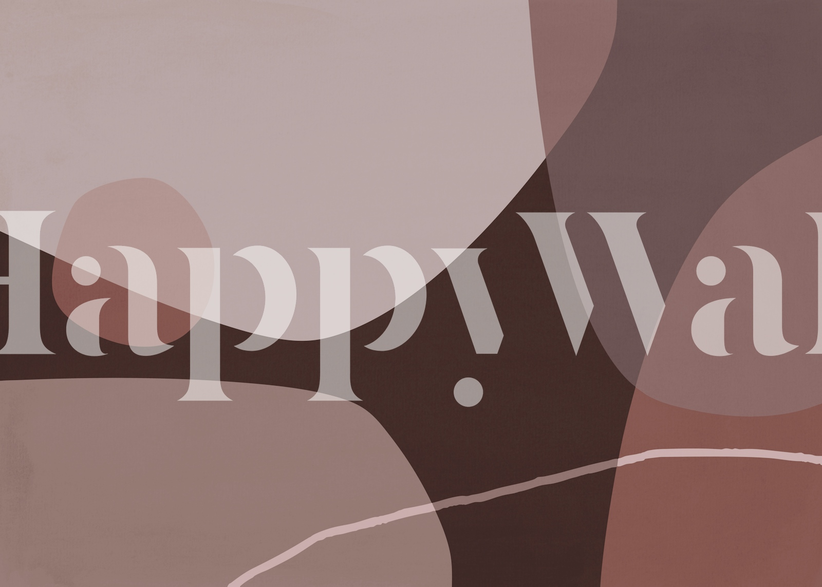 Soft Red Shapes Wallpaper | happywall.com