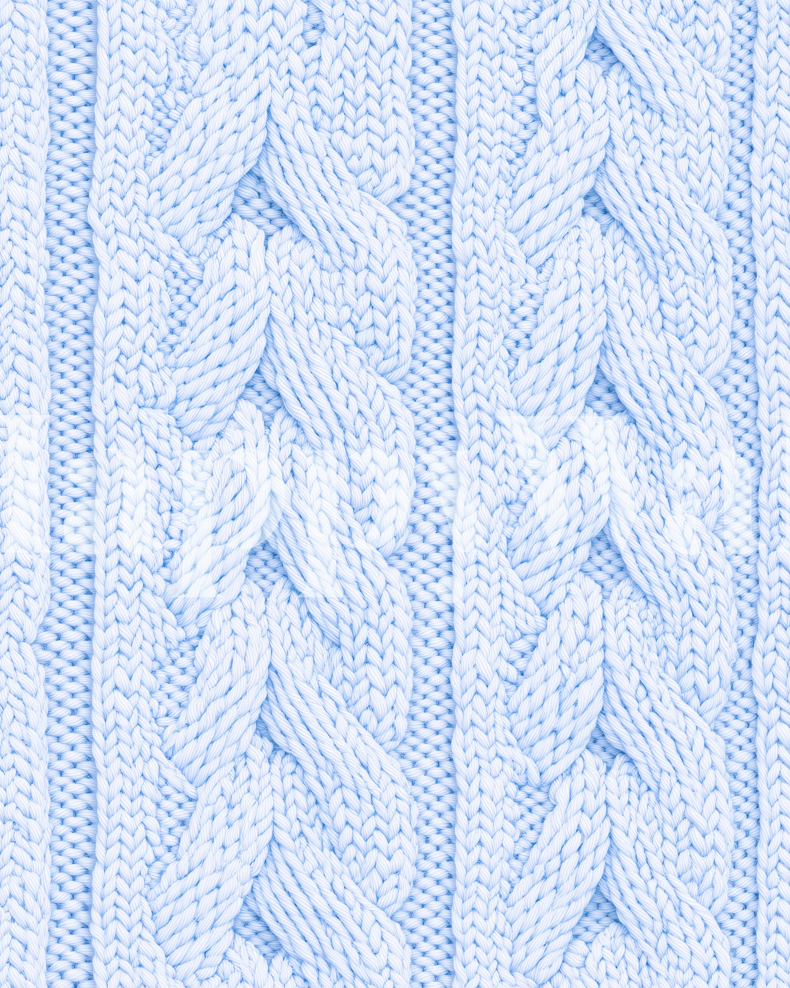 Cozy Blue Knit Texture Wallpaper