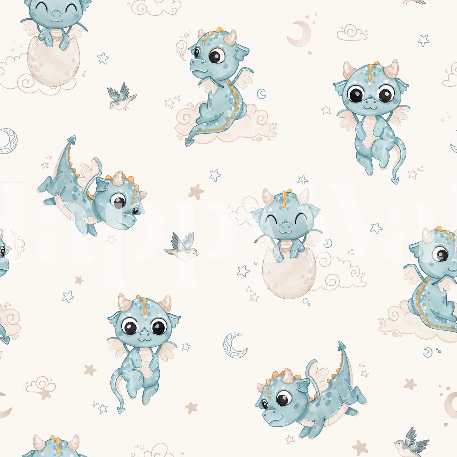 Baby Dragon - beige | Happywall