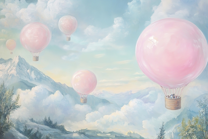 Bubble Gum Balloons - Happywall.com