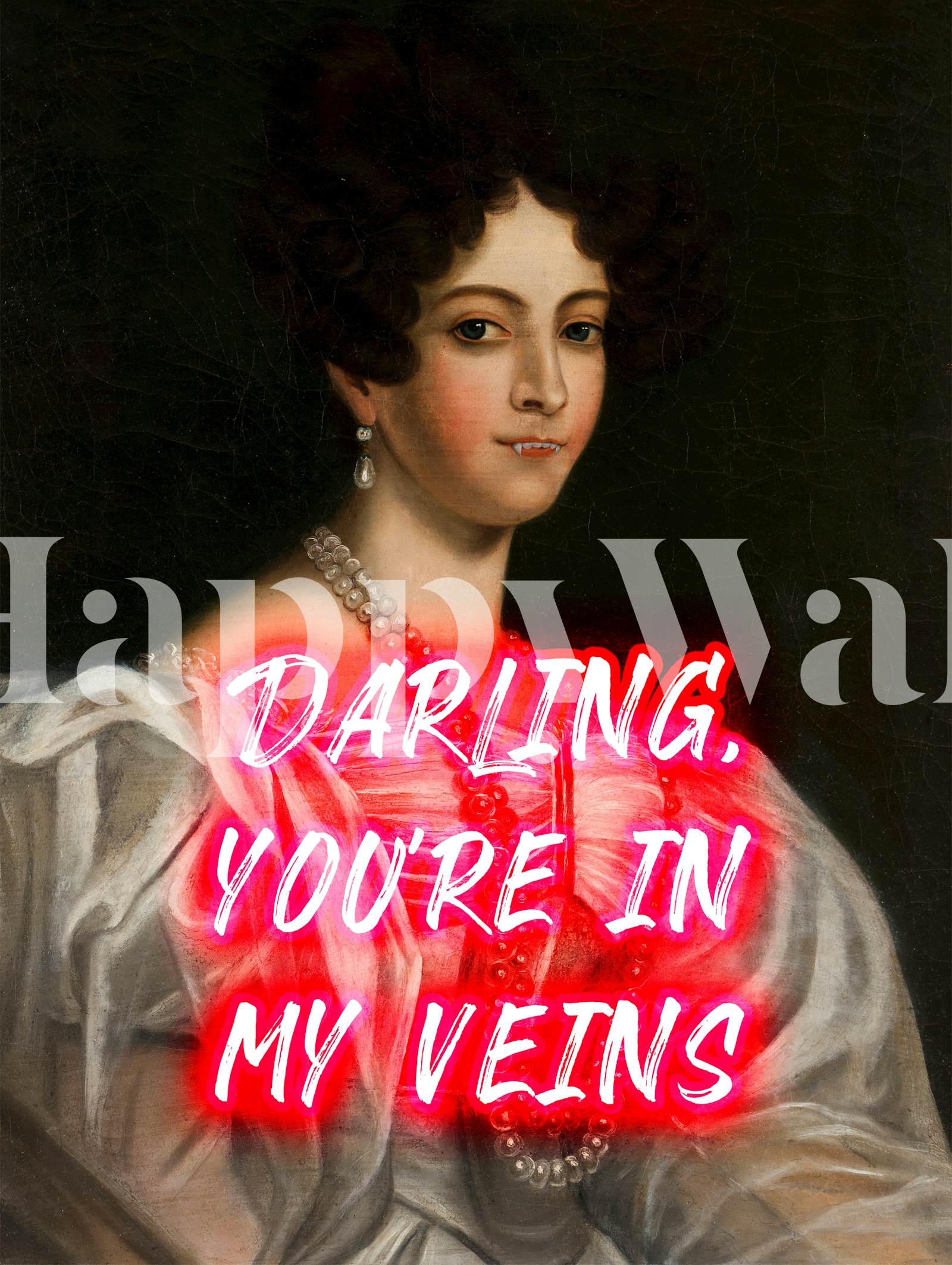 Neon Vampire Romance Wallpaper - Happywall