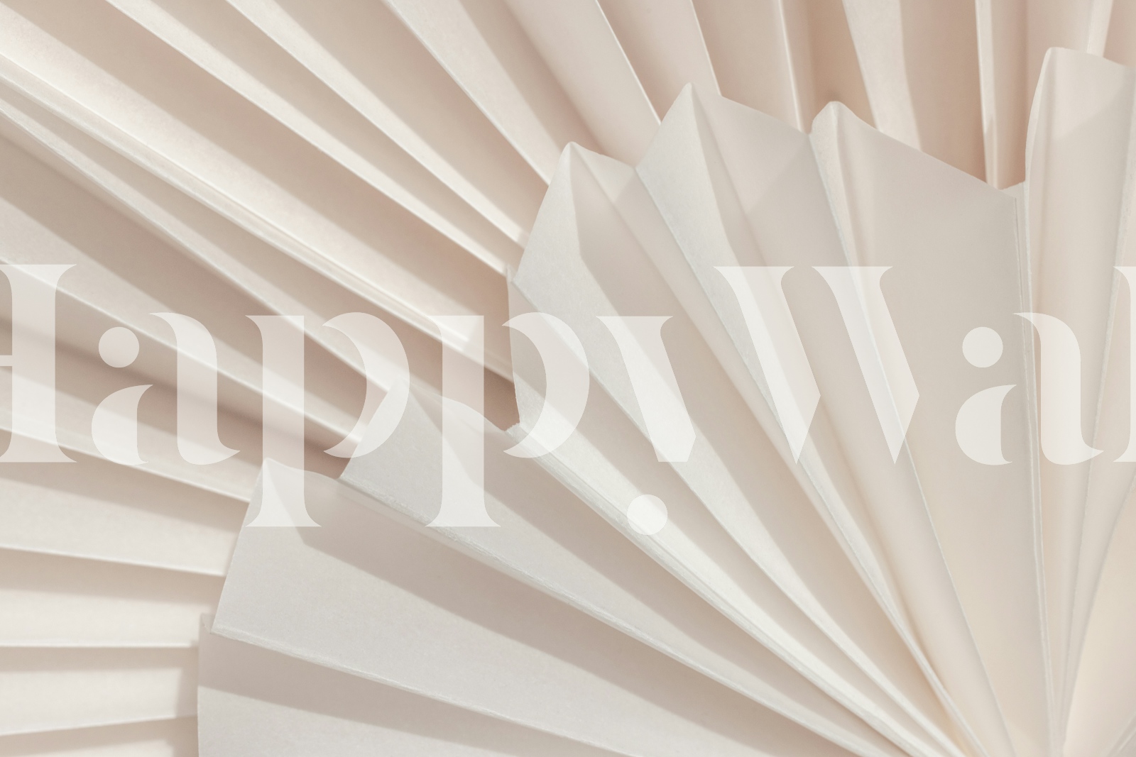 Textured White Paper Fold Wallpaper