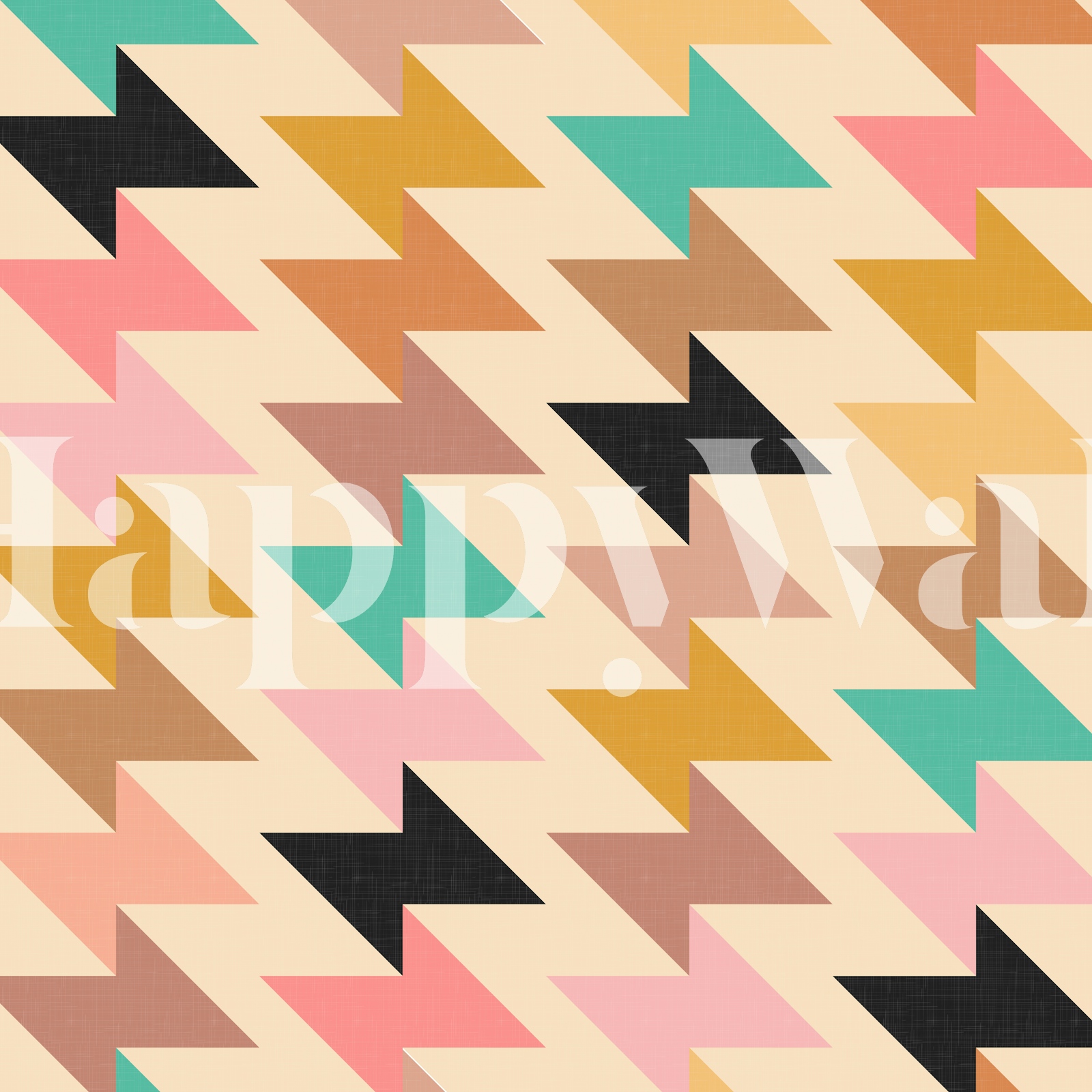 Cheerful and Cozy Geometry No.02 WM | happywall.com