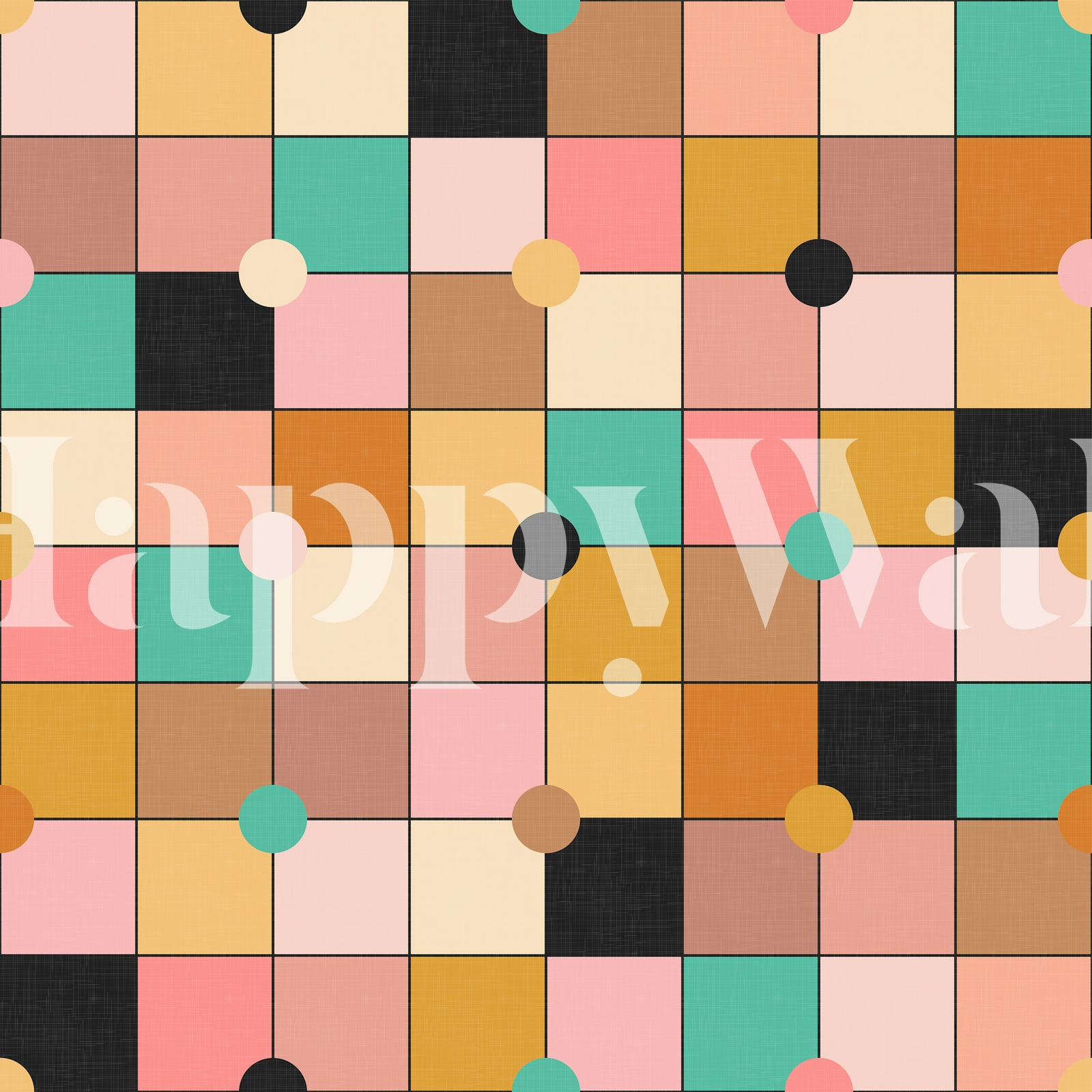 Cheerful and Cozy Geometry No.05 Wallpaper