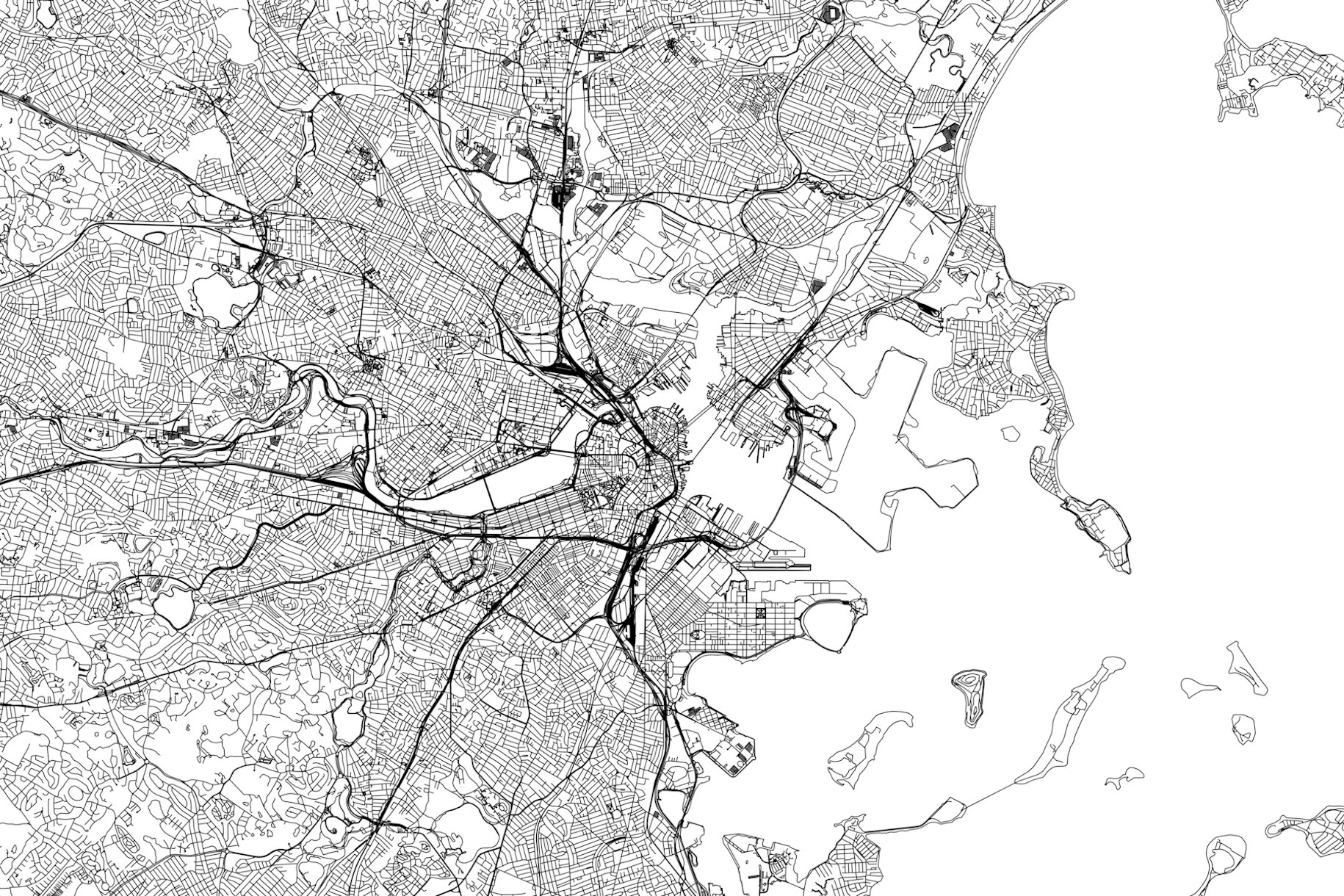 Boston Map Wallpaper - Intricate & High-Quality Mural Design for Your ...