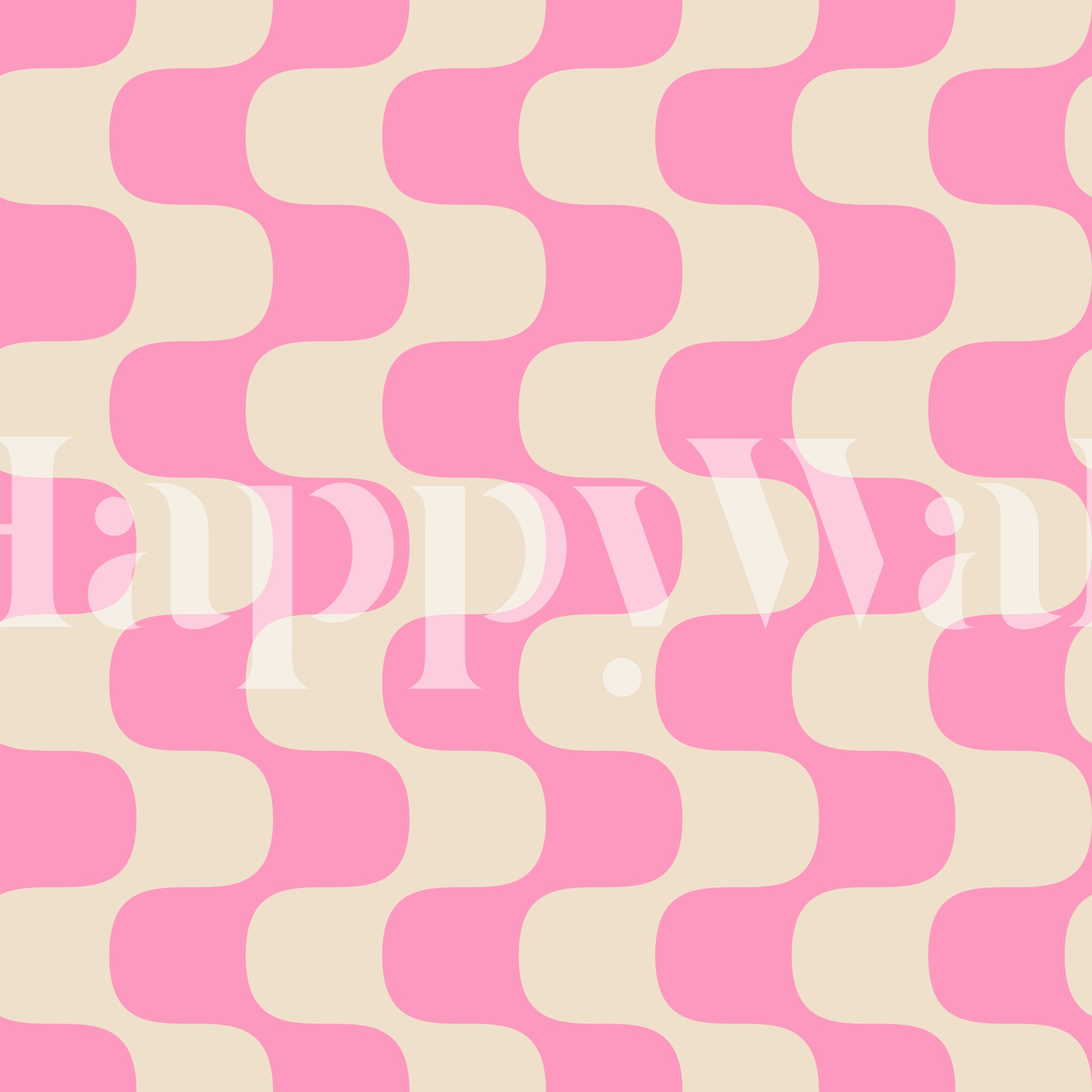 Lively Pink Geometric Flow Wallpaper