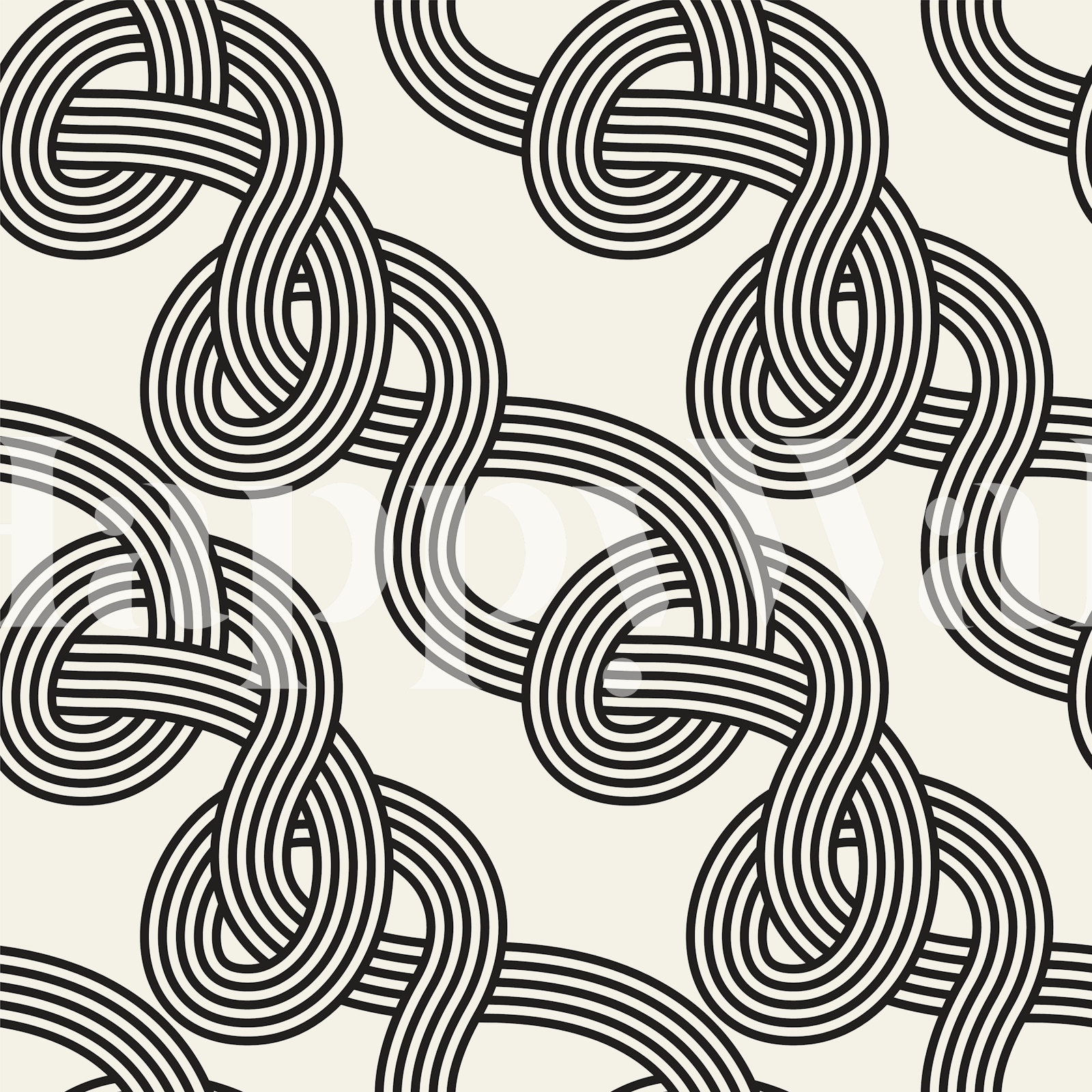 Black and White Patterned Wallpaper