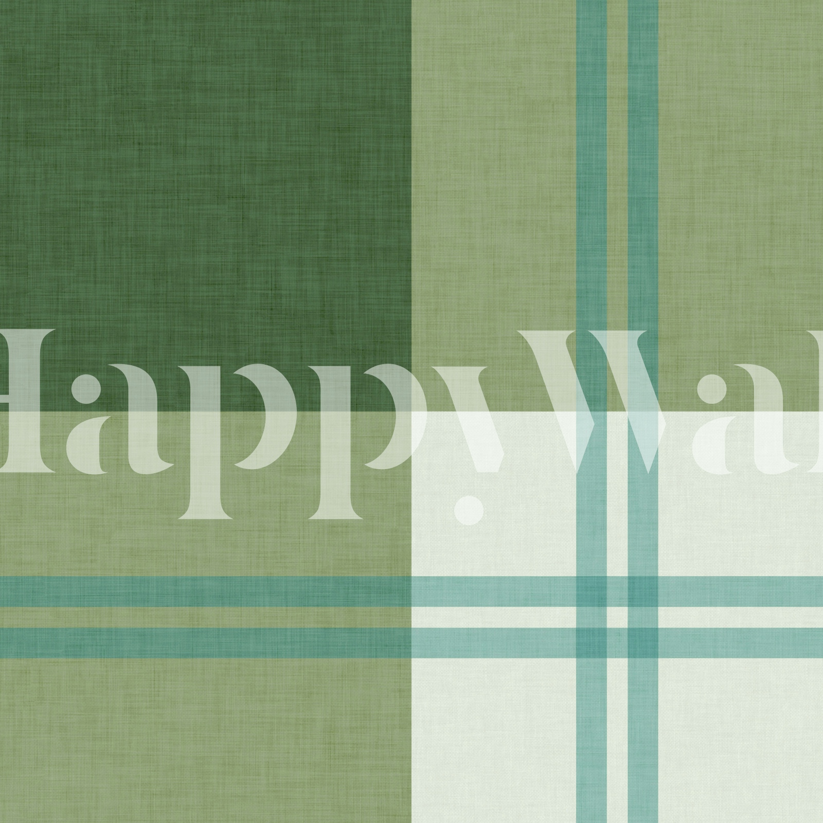 Timeless Plaid - Fresh Green | happywall.com