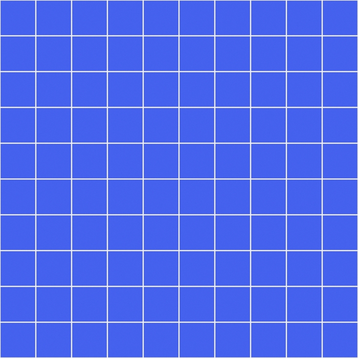 Small Grid Pattern - Cobalt Blue and White