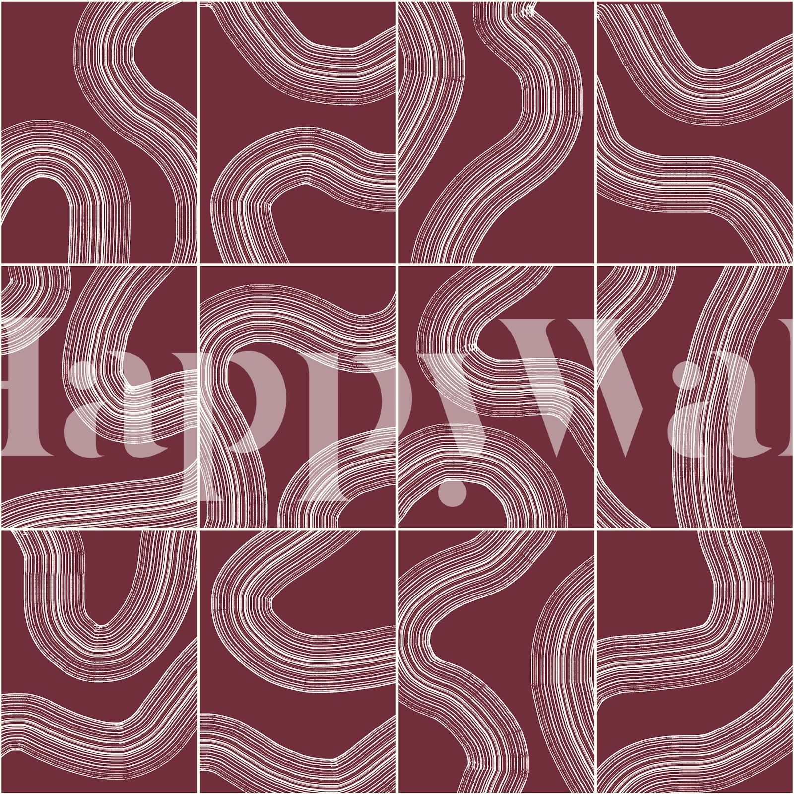 Zen Garden Tiles Berry - Happywall