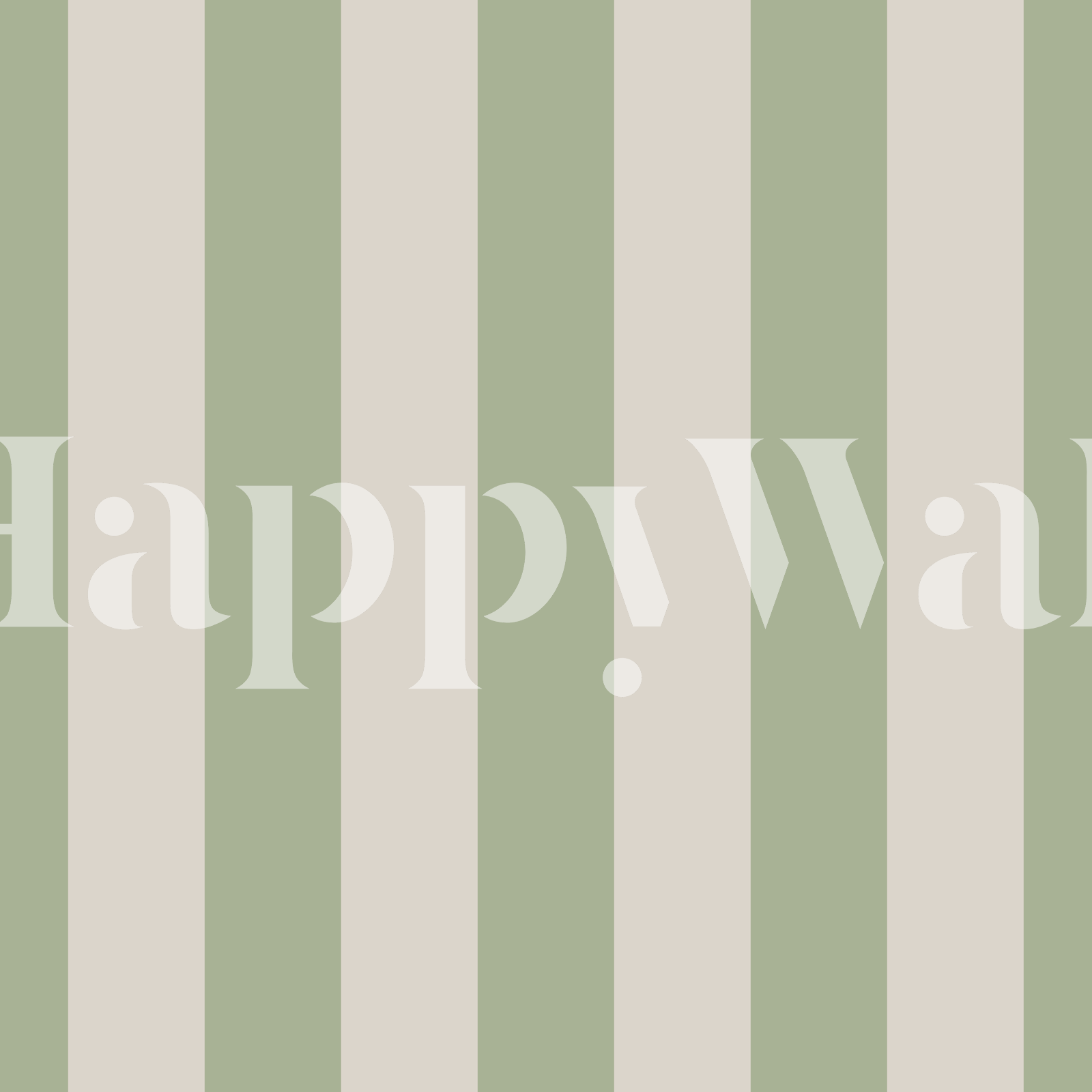 Sage and Beige Stripe Wallpaper for Bedroom