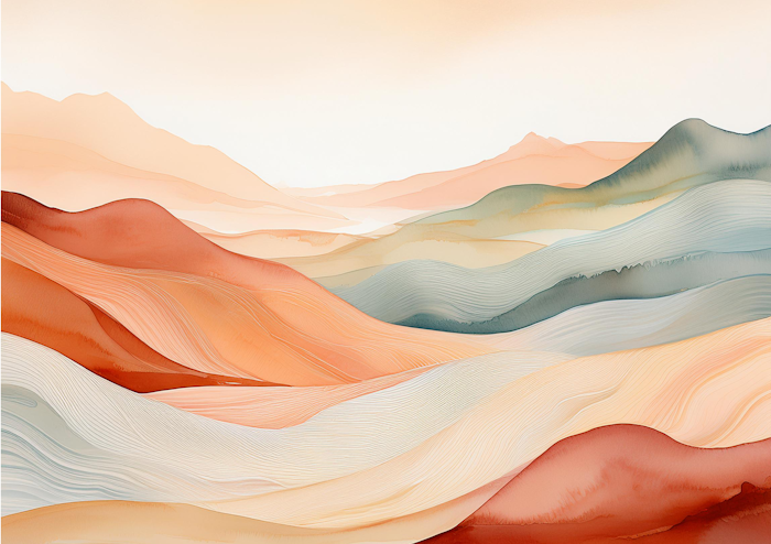 Serene Desert Hues Wallpaper | Happywall.com