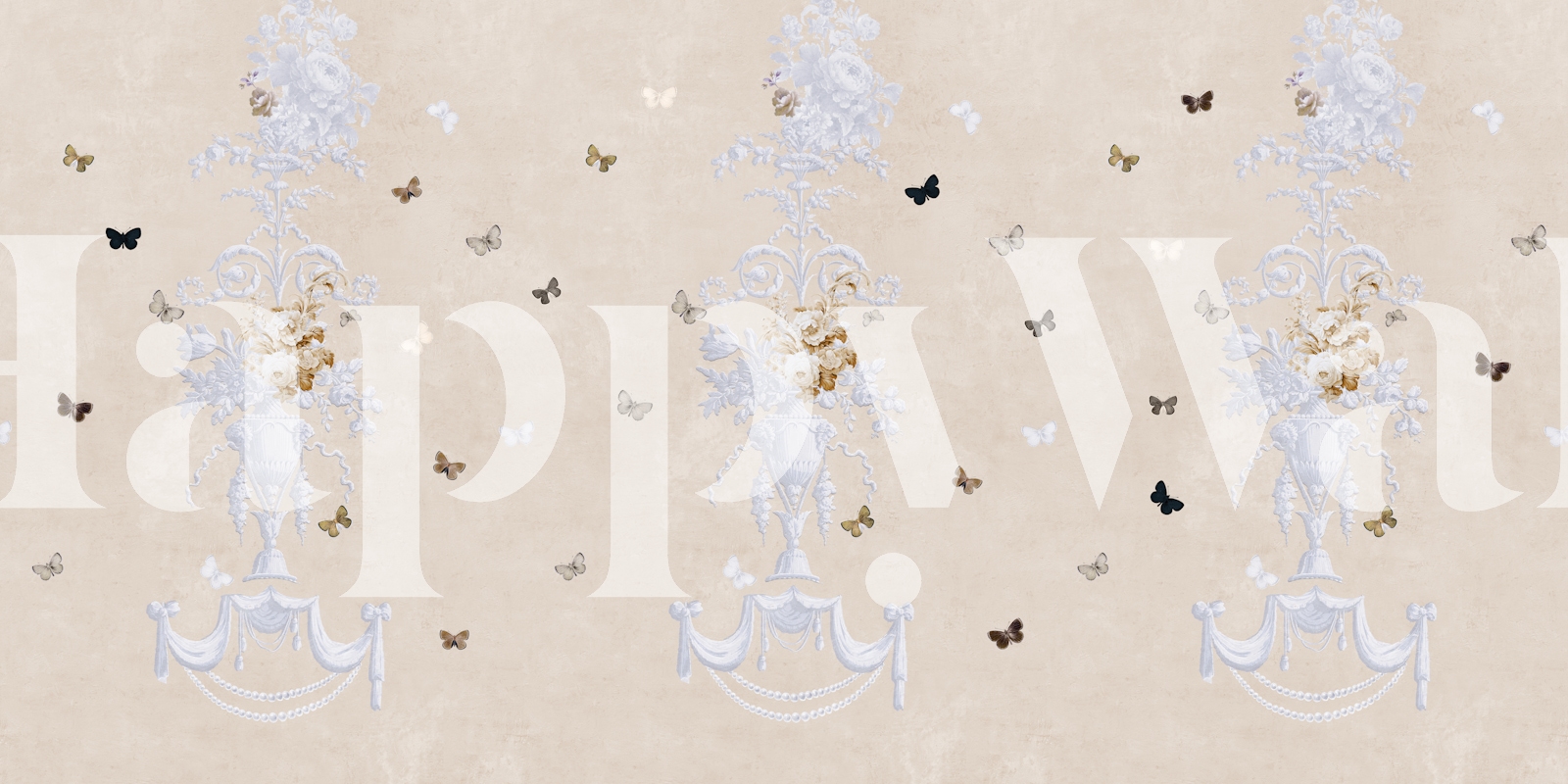 Victorian Floral Ballet Wallpaper | happywall.com