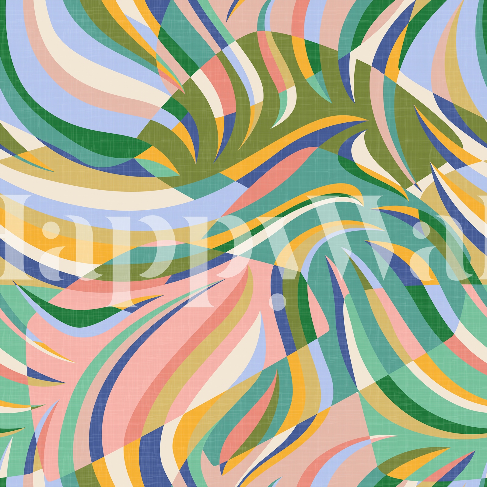 Abstract Dynamic Shapes Cheerful WP - Happywall