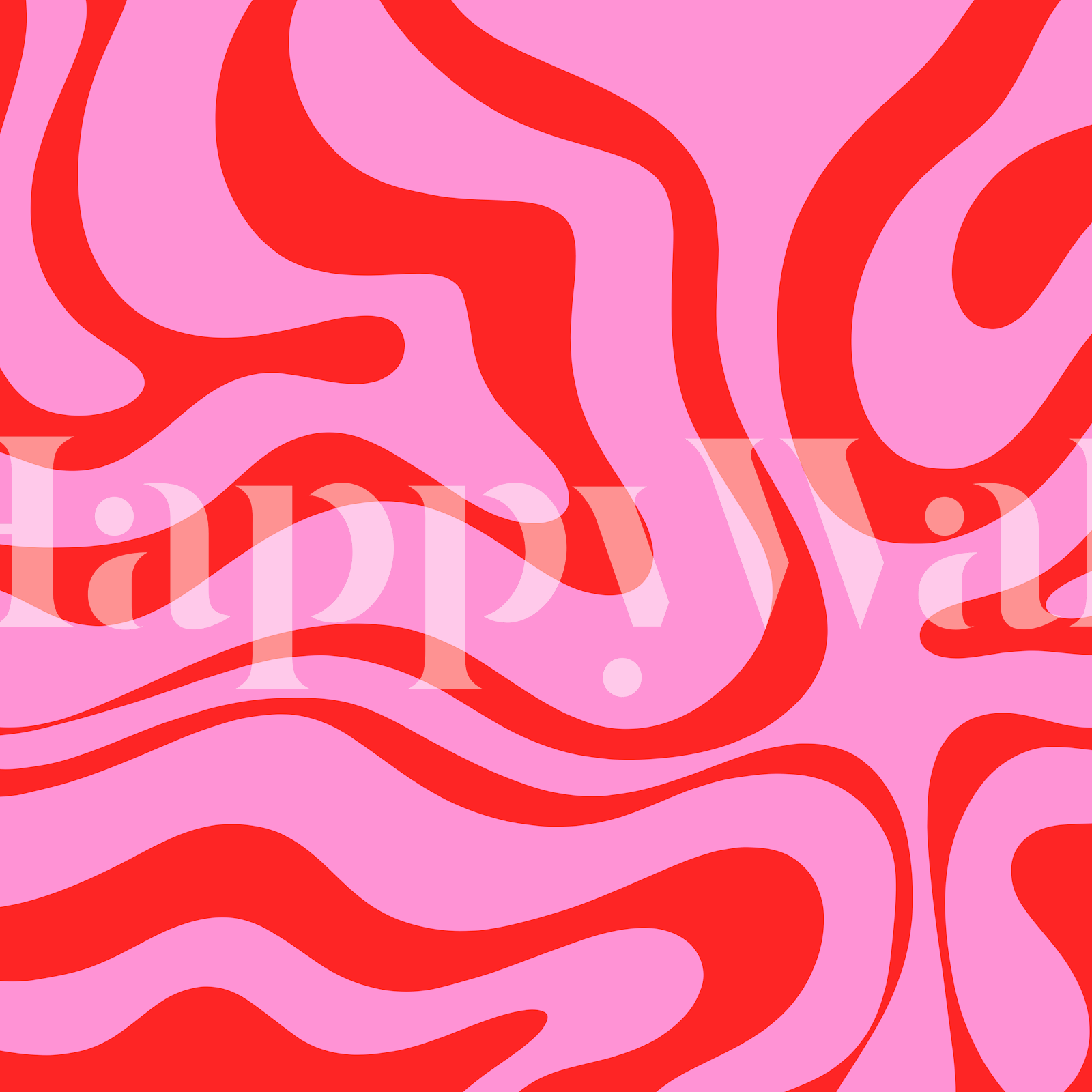 Modern Retro Liquid Swirl Wallpaper | happywall.com