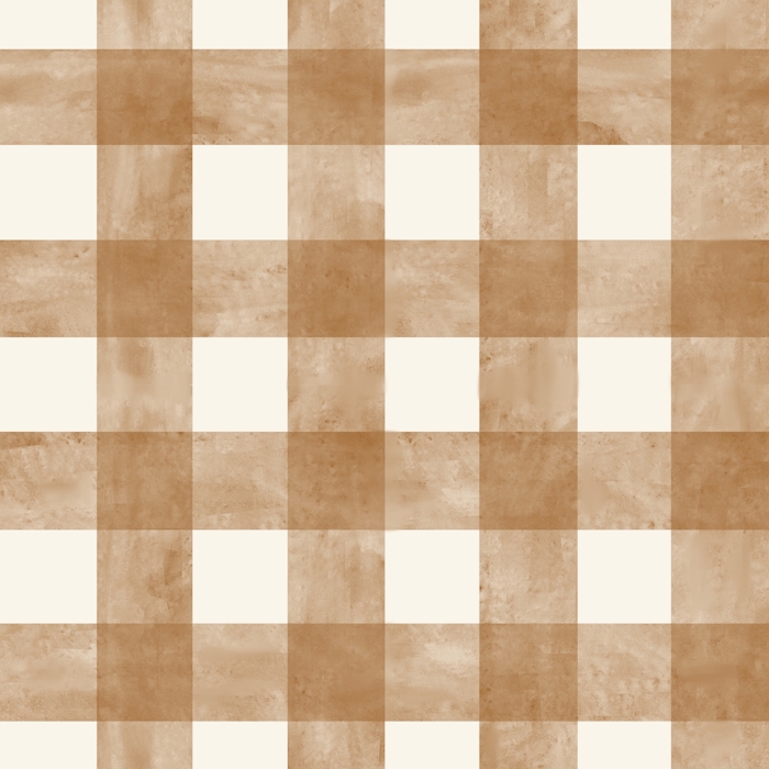 Golden Bronze Gingham Wallpaper for Home Decor
