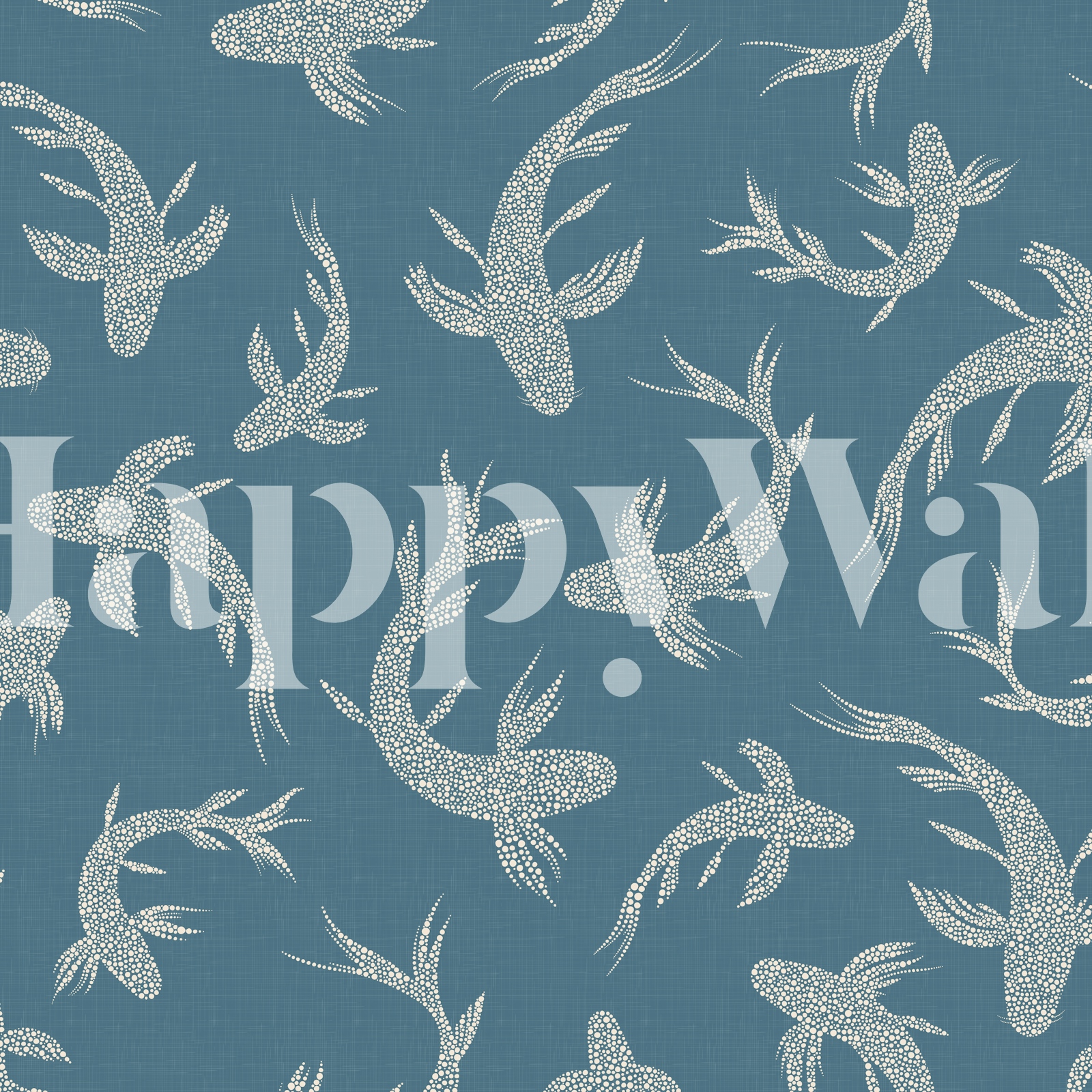 Aegean Blue Koi Fish Wallpaper