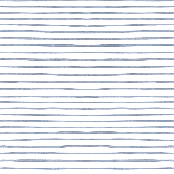 Blue Striped Wallpaper for Bedroom and Living Room