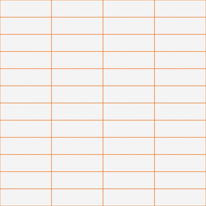 Horizontal Grid Pattern - White and Orange Wallpaper