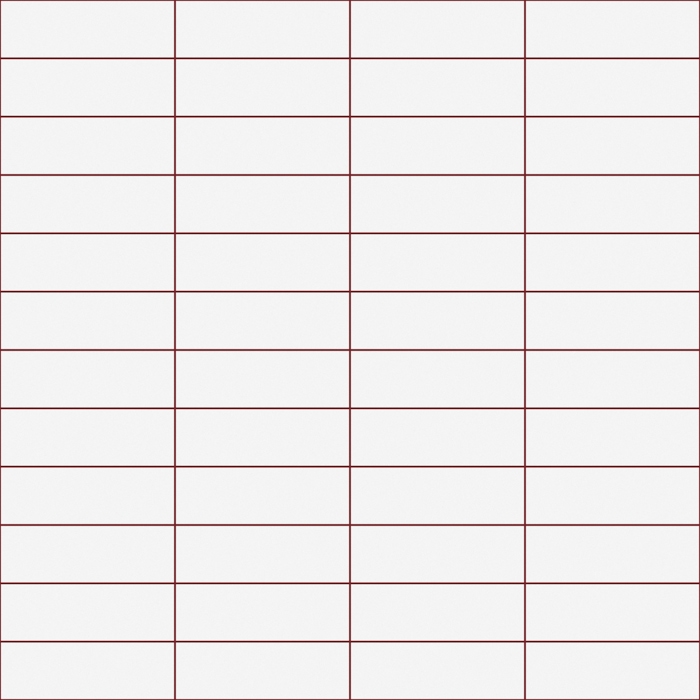 Horizontal Grid Pattern - White and Ruby