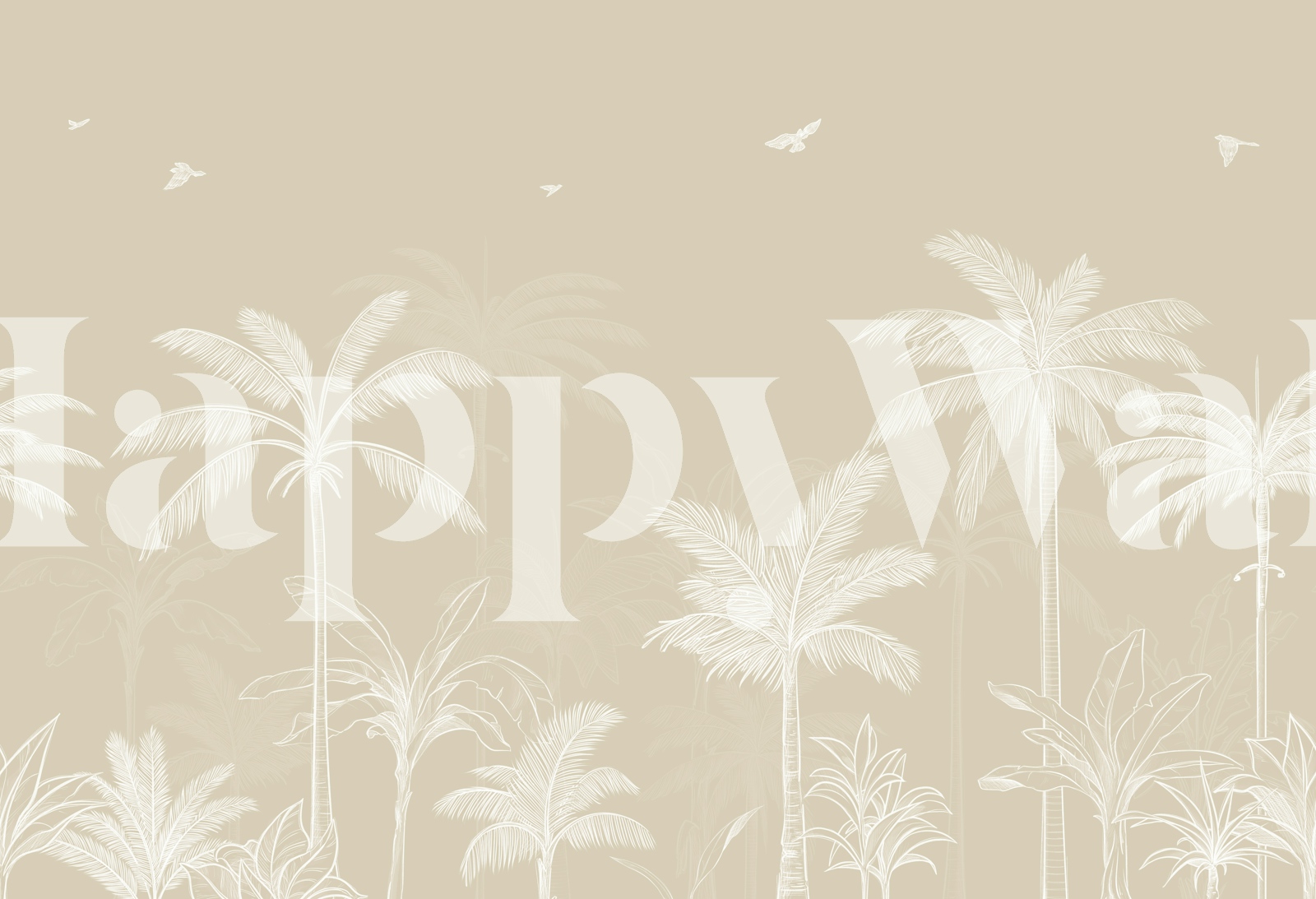 Serene Palm Tree Haven - happywall.com