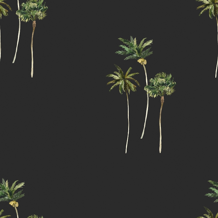 Tropical Palm Tree Pattern Wallpaper | happywall.com