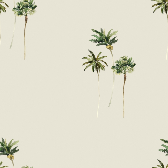 Minimal Palm Tree Pattern - Happywall.com