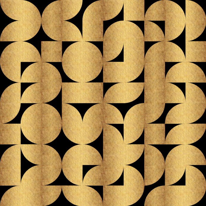 Mid-Century Bold Luxury Gold Wallpaper