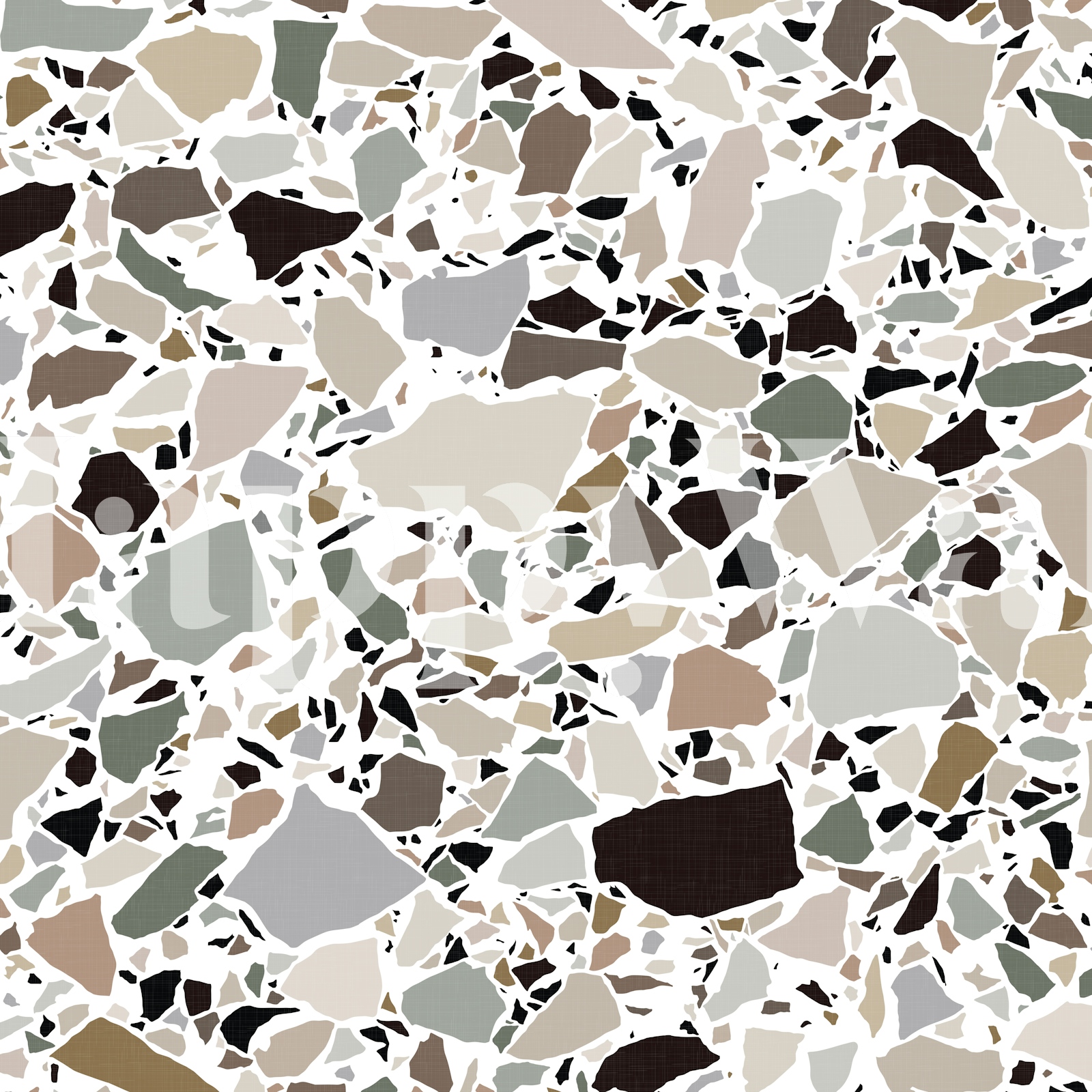Neutral Terrazzo Wallpaper for Modern Interiors
