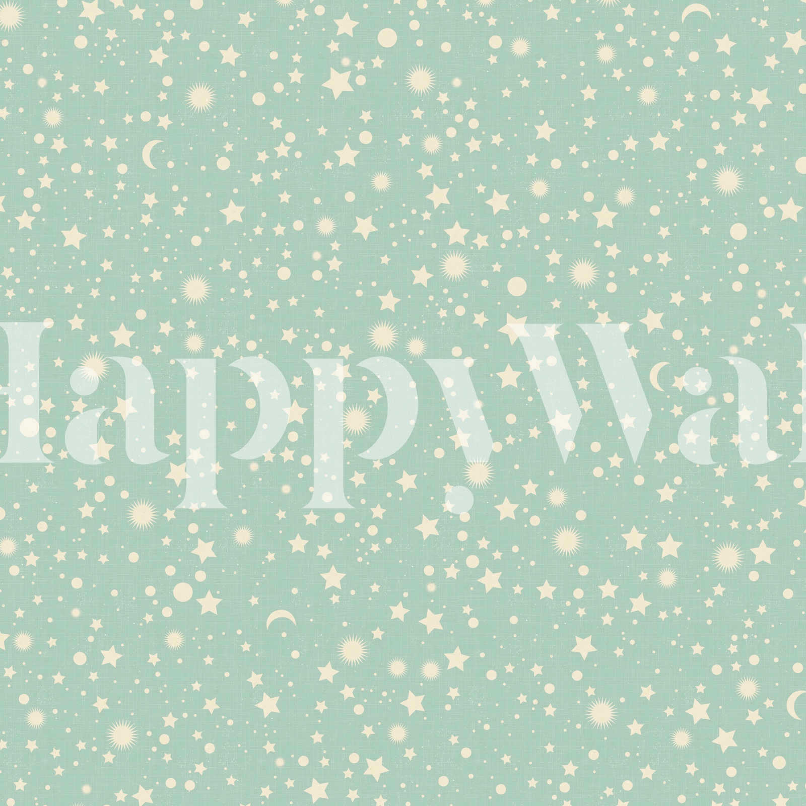 Rustic Dreamy Sky Vintage Mint Wallpaper