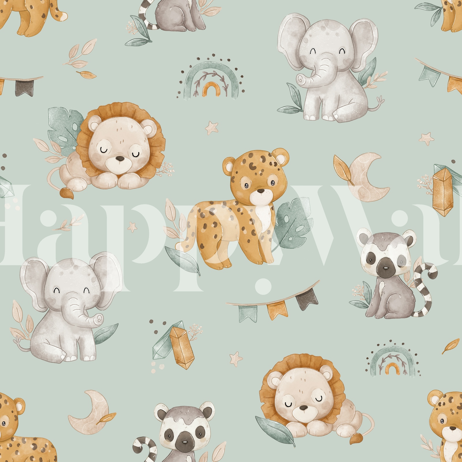 Kids Animal Safari Wallpaper
